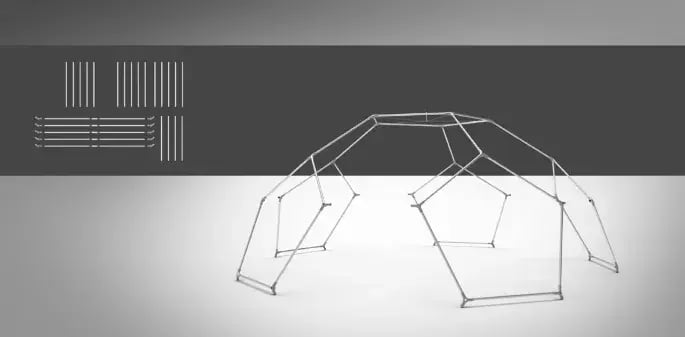 On the Horizon: Tool-free, Geodesic Event Domes