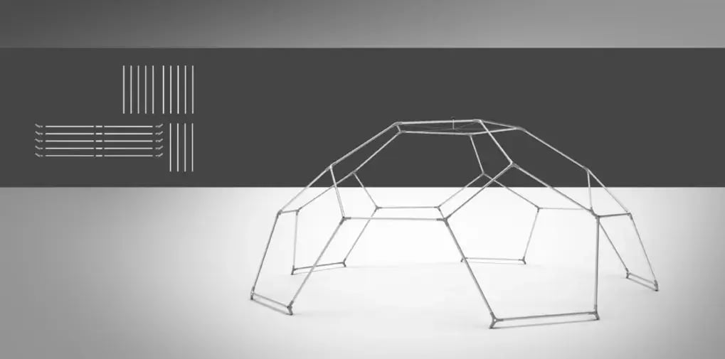 On the Horizon: Tool-free, Geodesic Event Domes