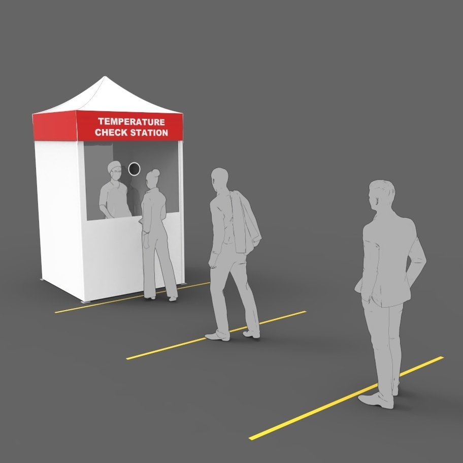 Pop-Up Tents for COVID-19 Employee Screening in the Workplace